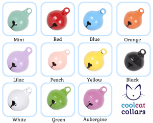 Colourful Bells for Cat Collars | Safety Buckle | [Cat & Kitten Collar]